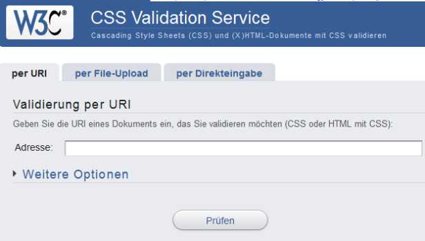 Lektion 20: HTML und CSS - Quelltext validieren (überprüfen)